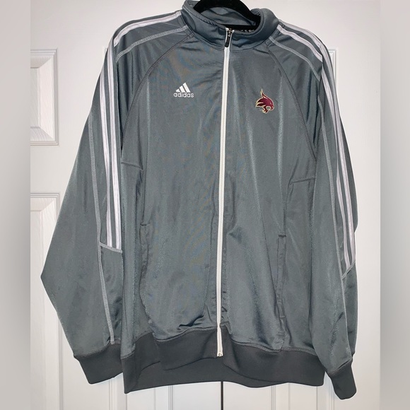 adidas | Jackets & Coats | Adidas Texas State University Full Zip ...